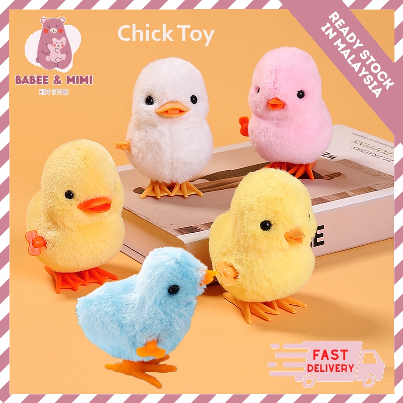 Ready Stok Cute Wind Up Chicken Kids Toy Clockwork Jumping Walking ...