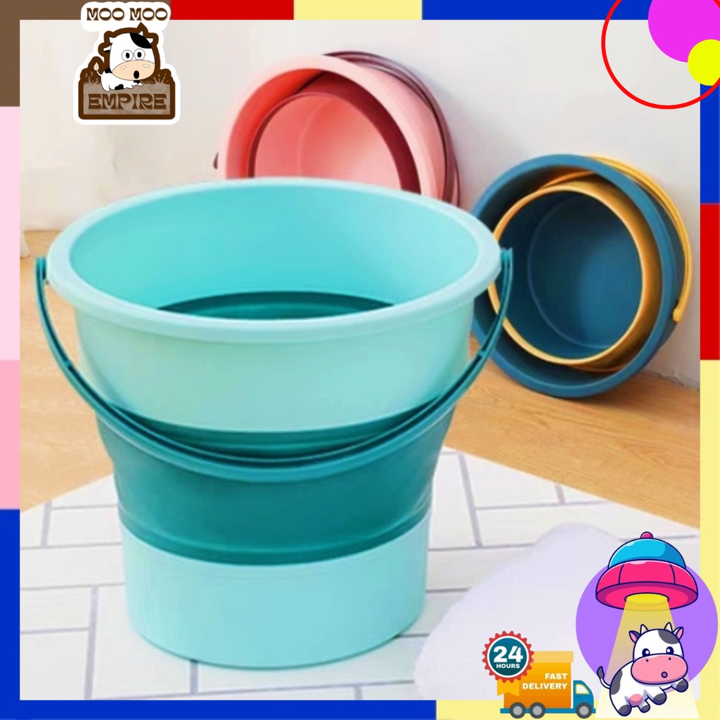𝗨𝗡𝗜𝗤𝗨𝗘 𝗣𝗢𝗣 𝗨𝗣 〗Collapsible Water Bucket Portable Multifunction Camping ...