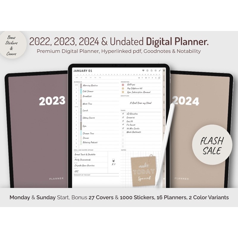 2023 2024 digital planner | Shopee Malaysia
