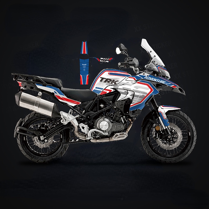 Motorcycle Headlight Fairing Stickers Decals Emblems For Benelli TRK502 ...