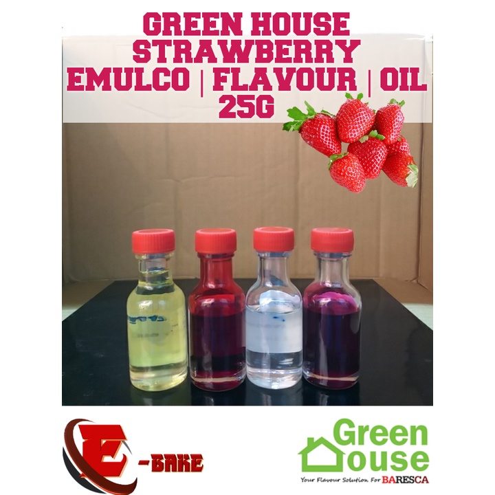 25G REPACK GREEN HOUSE BRAND | STRAWBERRY FLAV OIL | STRAWBERRY EMULCO ...