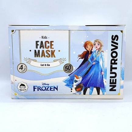 Neutrovis DISNEY FROZEN (4 ply Premium Medical Face Mask 50s/ KF94 Kids ...