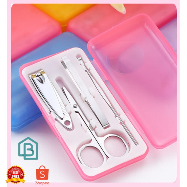 4pcs set Manicure Nail Care Set oor gift Manicure Set Pedicure Wedding ...