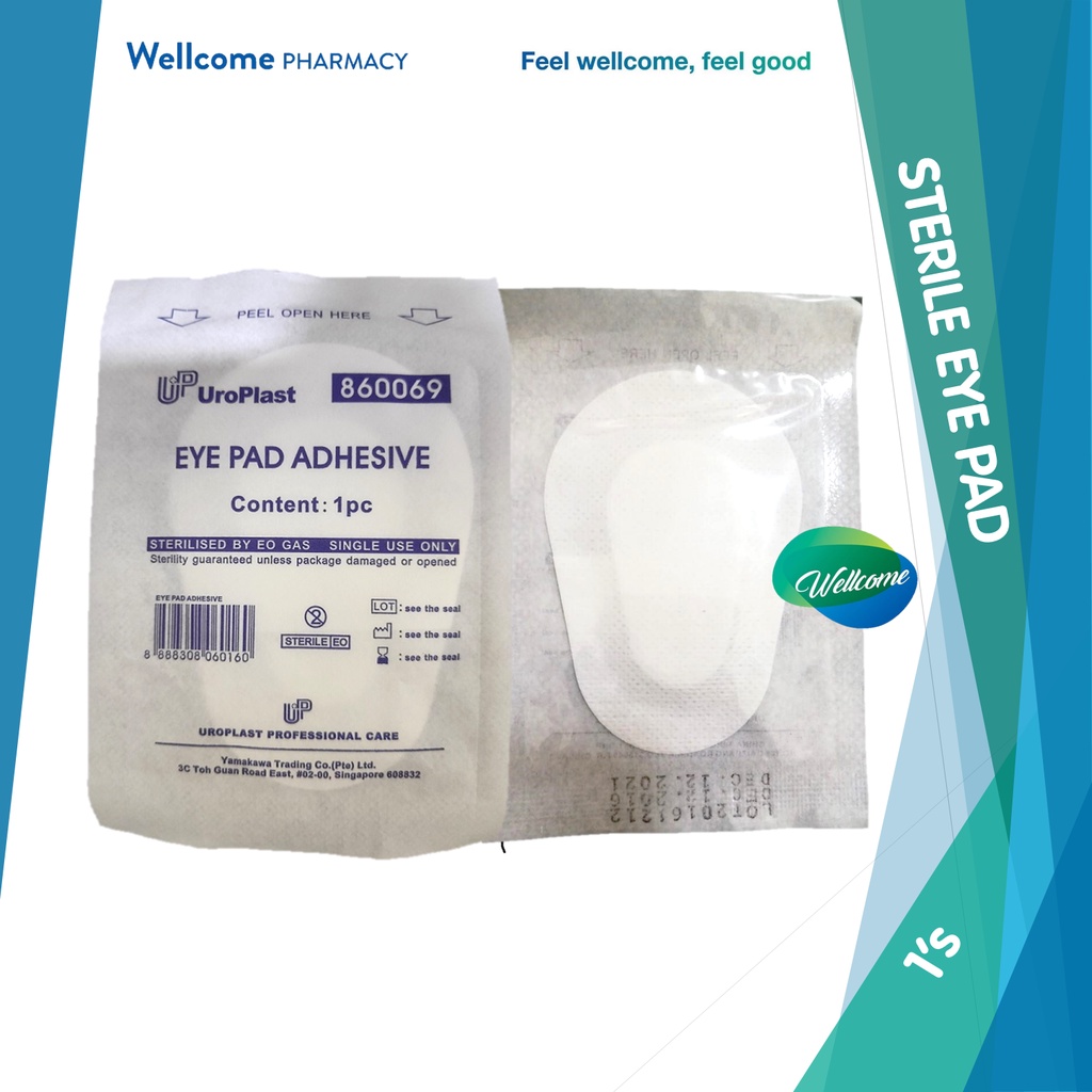 Uroplast Sterile Adhesive Eye Pad 860069 - 1's | Shopee Malaysia