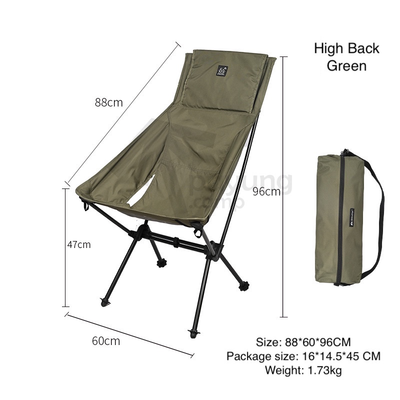 SHINETRIP Lightweight Portable Aluminium Alloy Folding Recliner Cloth ...
