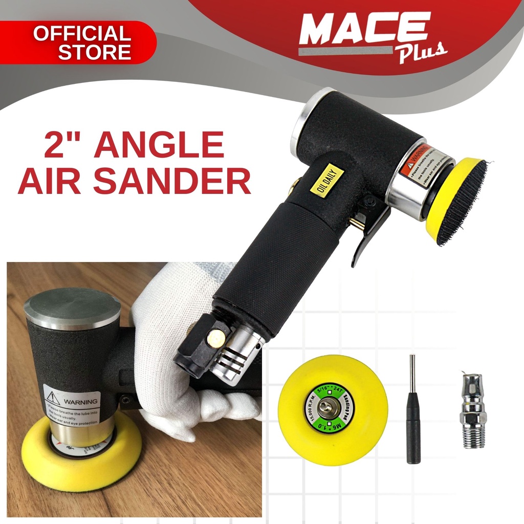 2" Angle Air Sander Orbital Sander Polisher Grinder Pneumatic Sander ...