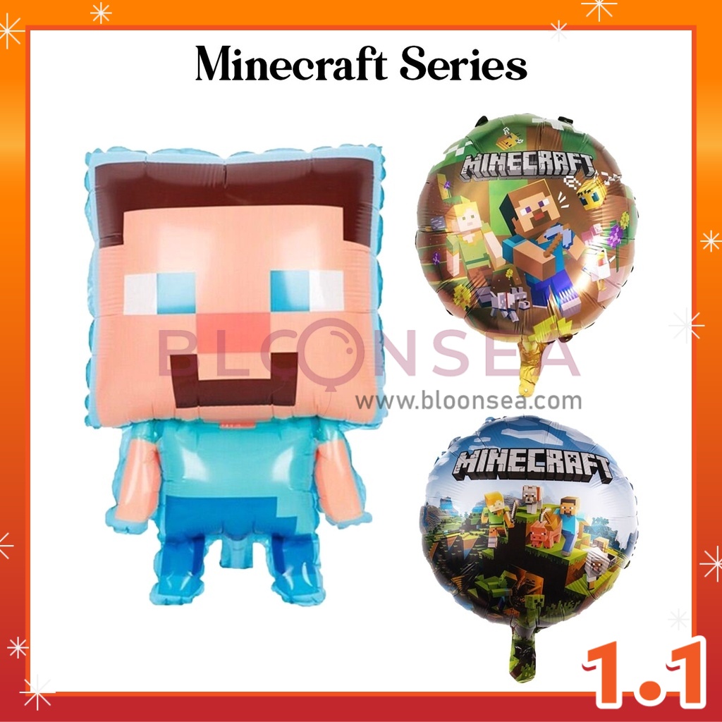 Minecraft Foil Balloons Fortnite Roblox PUBG Call of Duty COD Steve ...