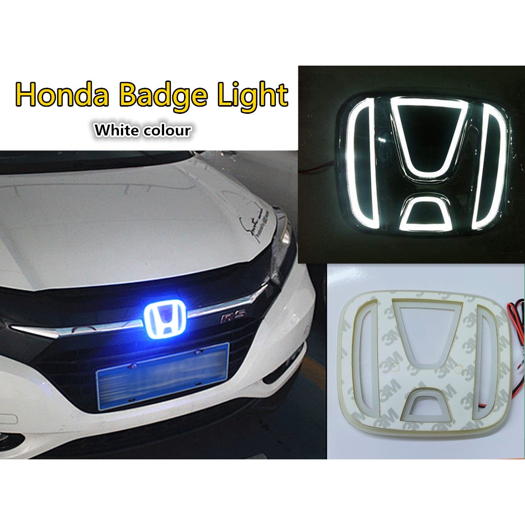 DC- Honda City 2008 2D LED Car Badge Emblem Light Logo (White) | Shopee ...
