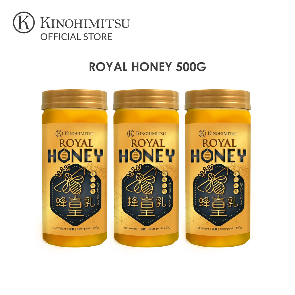 [BUNDLE OF 3] Kinohimitsu Royal Honey (500g) | Shopee Malaysia