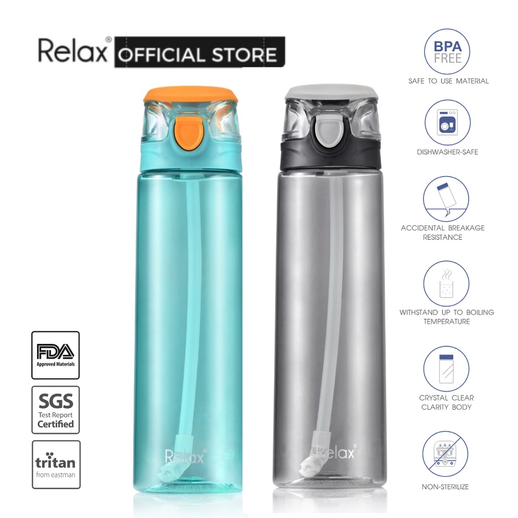 RELAX Tritan Botol Air Water Bottle - D7809 (900ml) | Shopee Malaysia