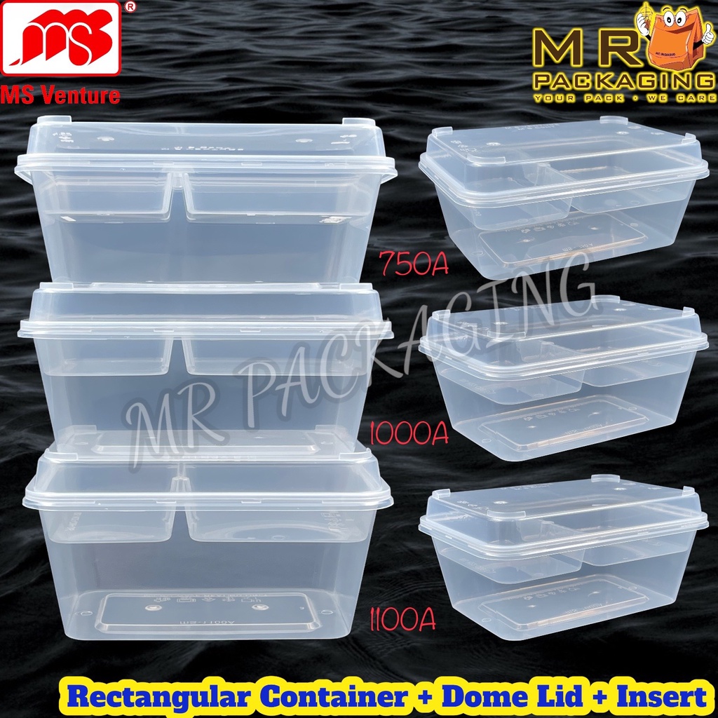 MS Venture 500A 650A 750A 1000A 1100A Rectangular PP Container & Lid ...