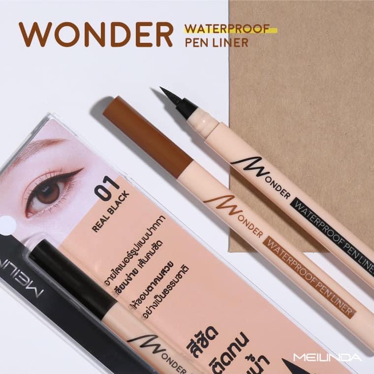 อายไลเนอร์ Meilinda Wonder Waterproof Pen Liner (มีให้เลือก2สี ...
