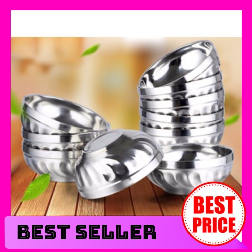 [ Local Ready Stocks ] 4 IN 1 SET Stainless Steel Bowl 12cm Mangkuk ...