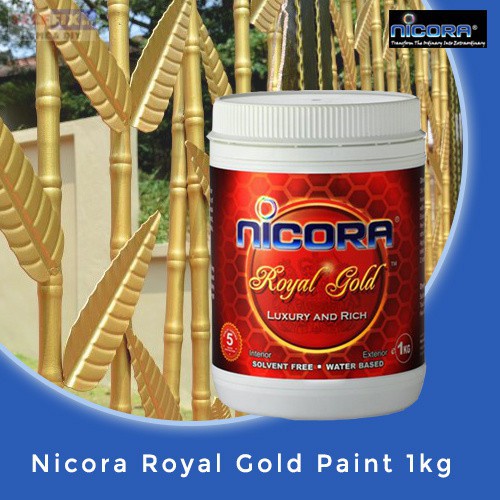 250gm / 1kg Nippon 999 Gold / Nicora Royal Gold Paint Interior ...