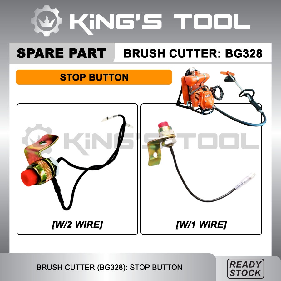BG328 BRUSH CUTTER: STOP BUTTON WITH 1 WIRE/ 2 WIRE/ ON OFF SWITCH STOP ...