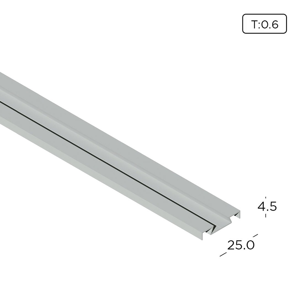 Aluminium Extrusion Partition Frame Top Hat / UM-3 / Capping Profile ...