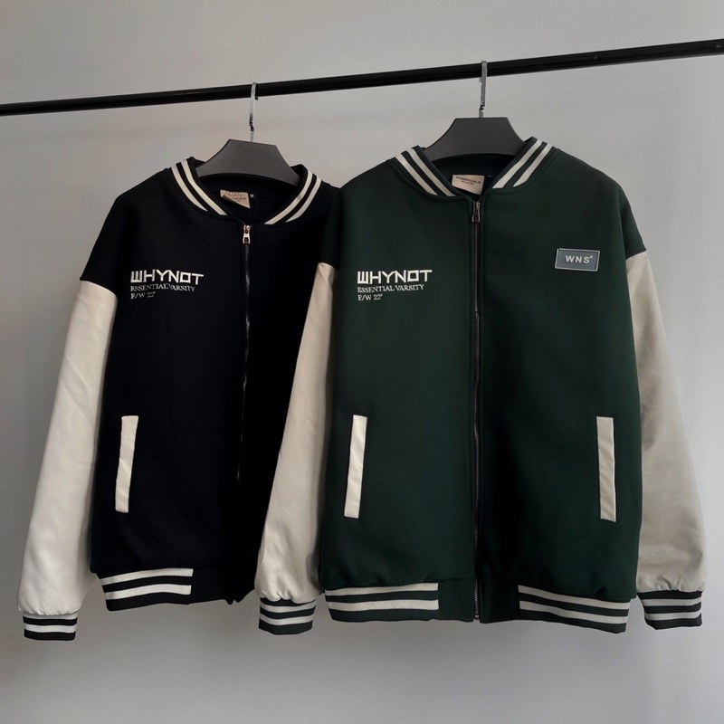 Wns Varsity Jacket Logo V1 - WNS genuine quilted cotton Jacket | Shopee ...