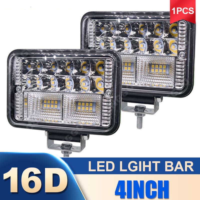 72W LED Bar OffRoad 4x4 26LED car work lights Headlight Spot light for ...