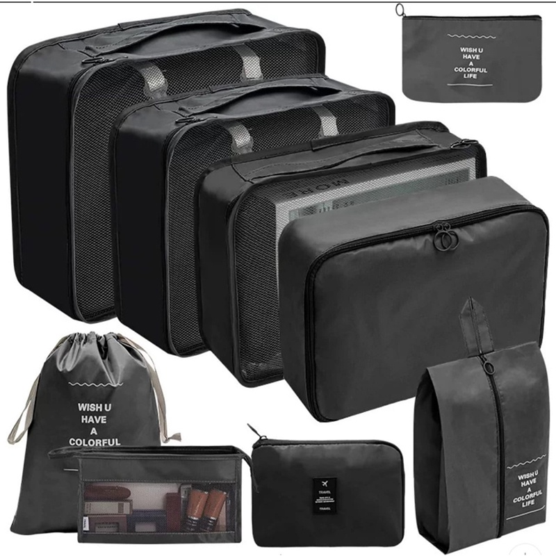 《Mega Deal》Extra Large Type 6/7/8/9 in 1 Set Travel Packing Clothes ...