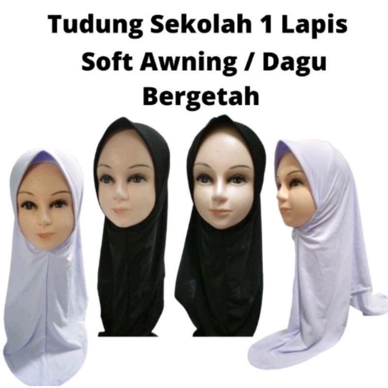 [Ready Stock] Soft Awning Dagu Getah - Putih Nila - Hitam - Biru ...