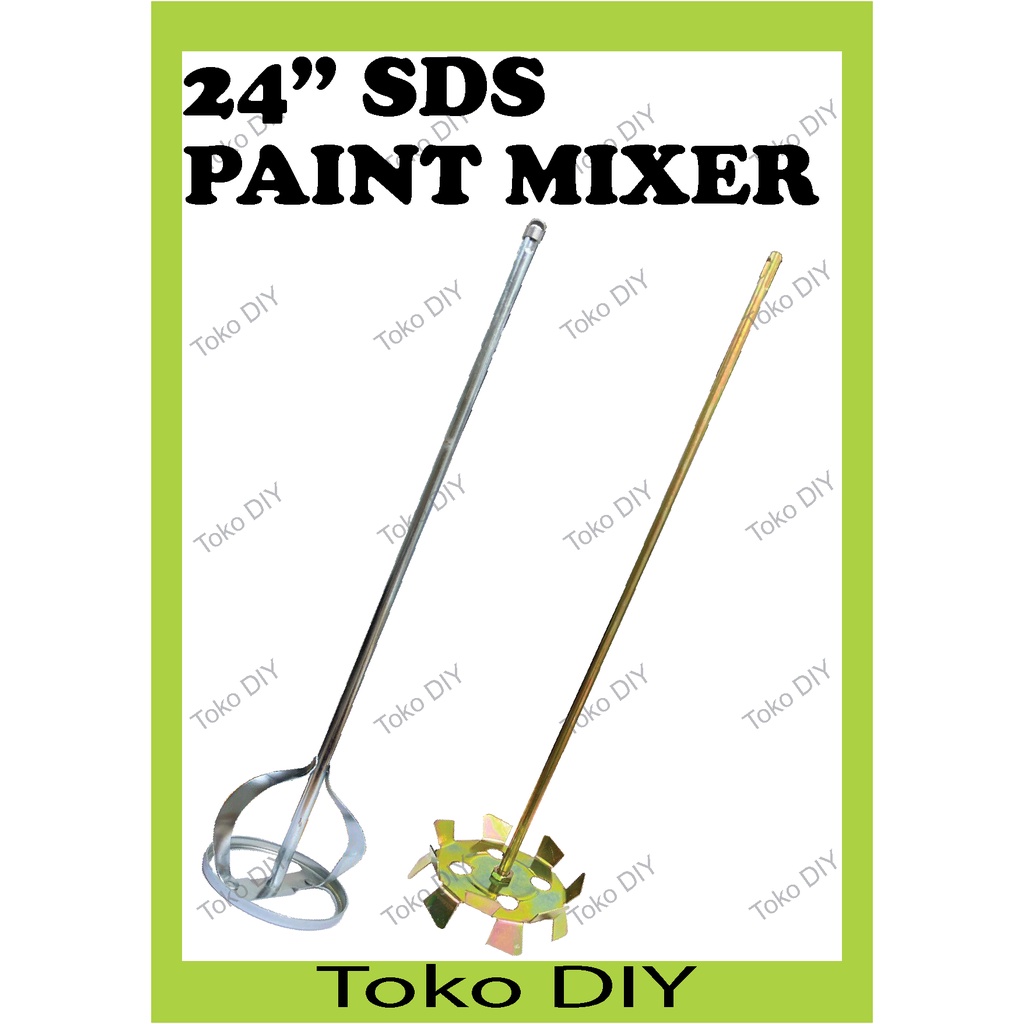 24" SDS PAINT MIXER HANDLE 2 Type Spiral/Impeller | Shopee Malaysia