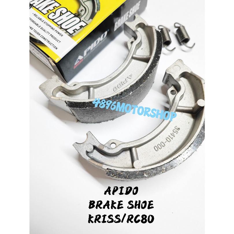 APIDO BRAKE SHOE BREK LINING KRISS 110 120 MR1 CT100 CT110 FX110 RGV RG ...