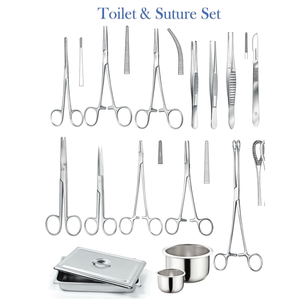 TOILET AND SUTURE SET SURGICAL INSTRUMENTS | Shopee Malaysia