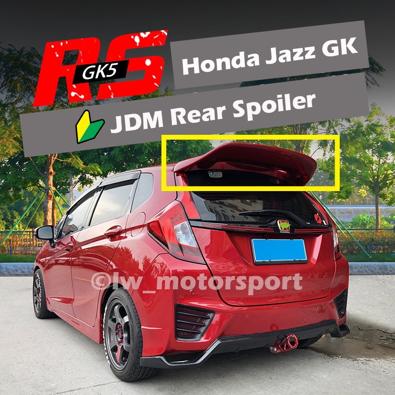 Honda Jazz GK (2014-2019) - Rear Spoiler / RS Spoiler / Euro Type ...