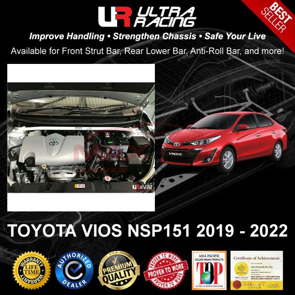 TOYOTA VIOS NCP151 2019 - 2022 ULTRA RACING Safety Front Rear Strut Sway Anti-Roll Lower Torsion ...