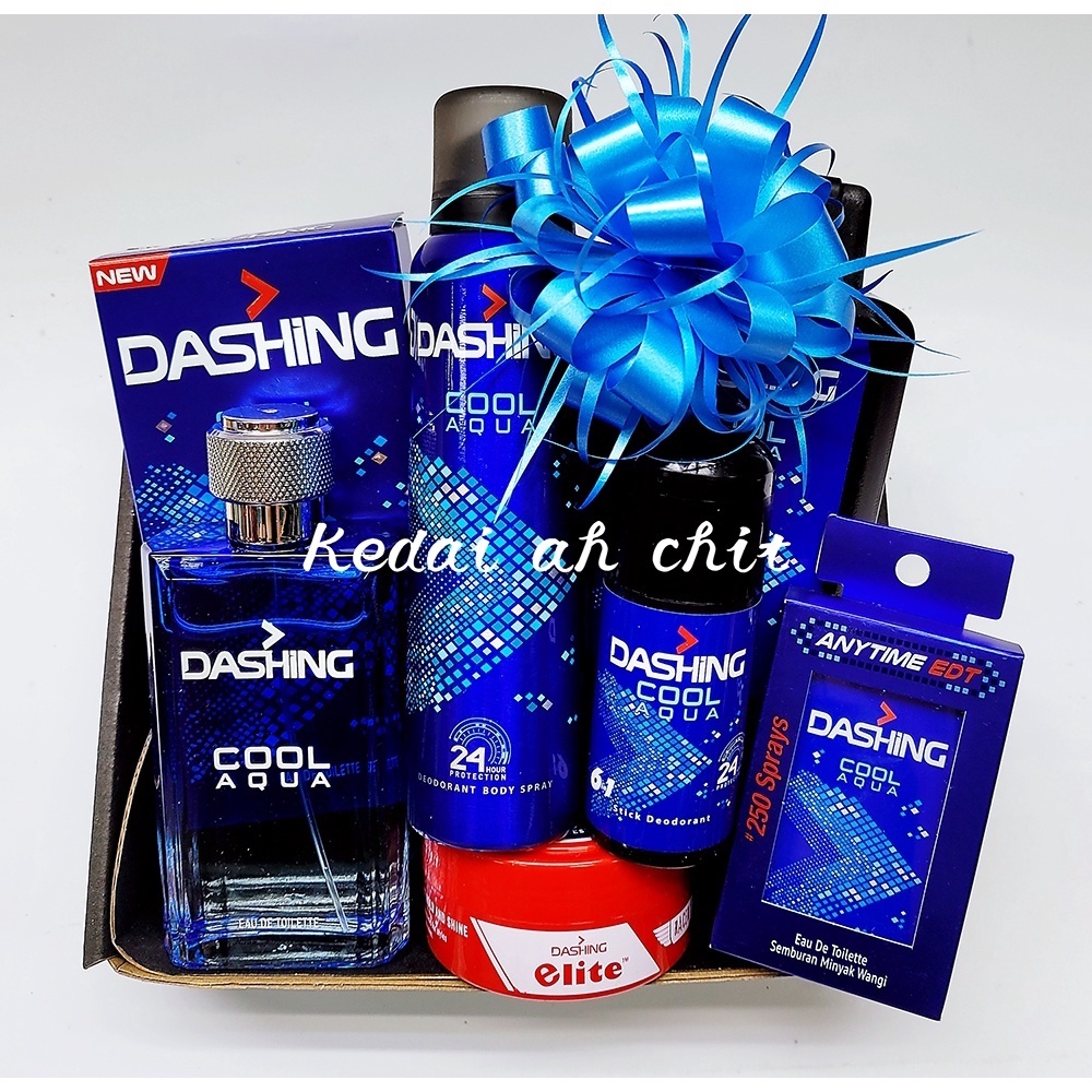 DASHING Men Care Perfume Gift Set - We Wrapped For U + Ribbon Given ...