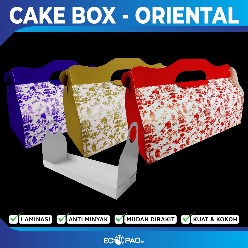 Original MENTAL CHINESE MINESE Cake Box - 27,5x10x18cm (10 pcs ...