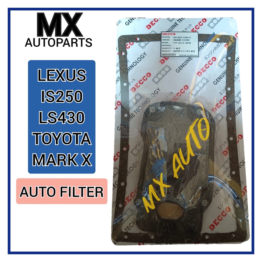 AUTO FILTER TOYOTA MARK X LEXUS LS430 IS250 GSE20R GEAR BOX FILTER ...