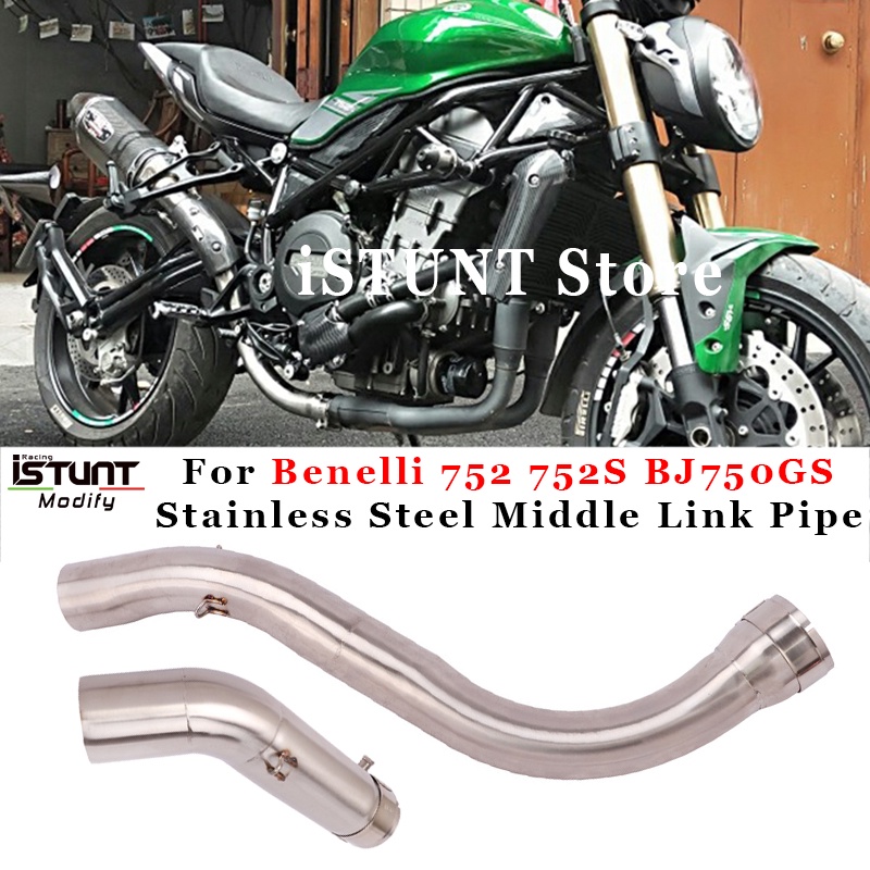 For Benelli 752 752S BJ750GS Motorcycle Exhaust Pipe Stainless Steel ...