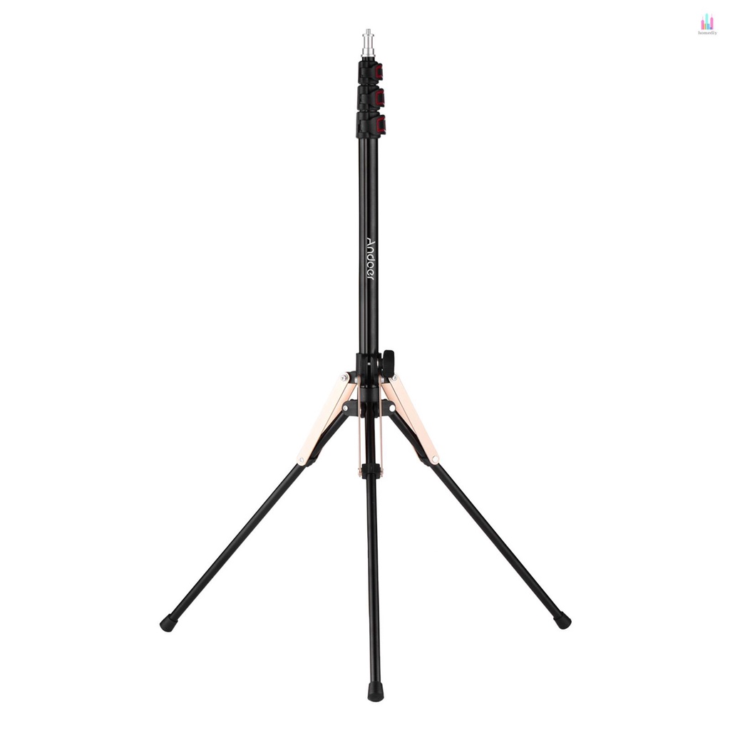 Andoer 190cm/74.8 Inch Portable Aluminum Alloy Photography Light Stand ...