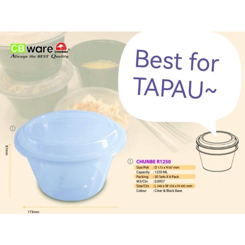 Chunbe R 1250 Balang Container Food Soup Packing | Shopee Malaysia