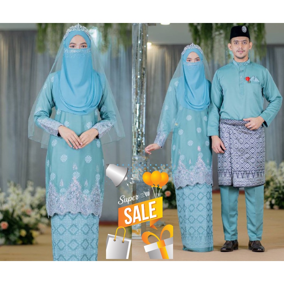 SET NIKAH/TUNANG KURUNG MODEN SONGKET WALINONG SARI+BAJU MELAYU JEBAT ...