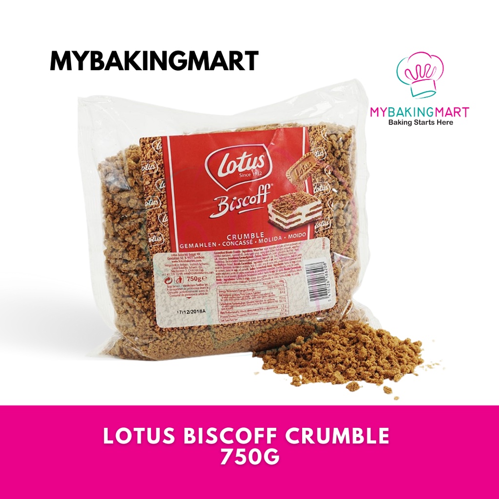 Mybakingmart | Lotus Biscoff Crumble Biscuit Cookies Crumbs 750g ...