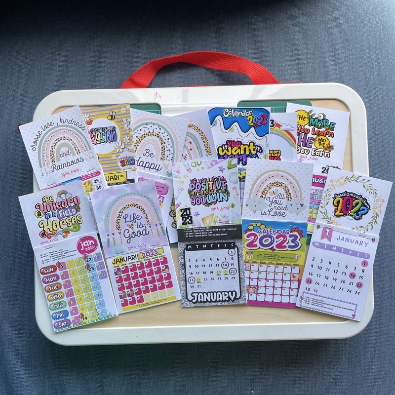 2025 Motivation Quote Custom Made Mini Calendar Kalendar Mini Comel ...