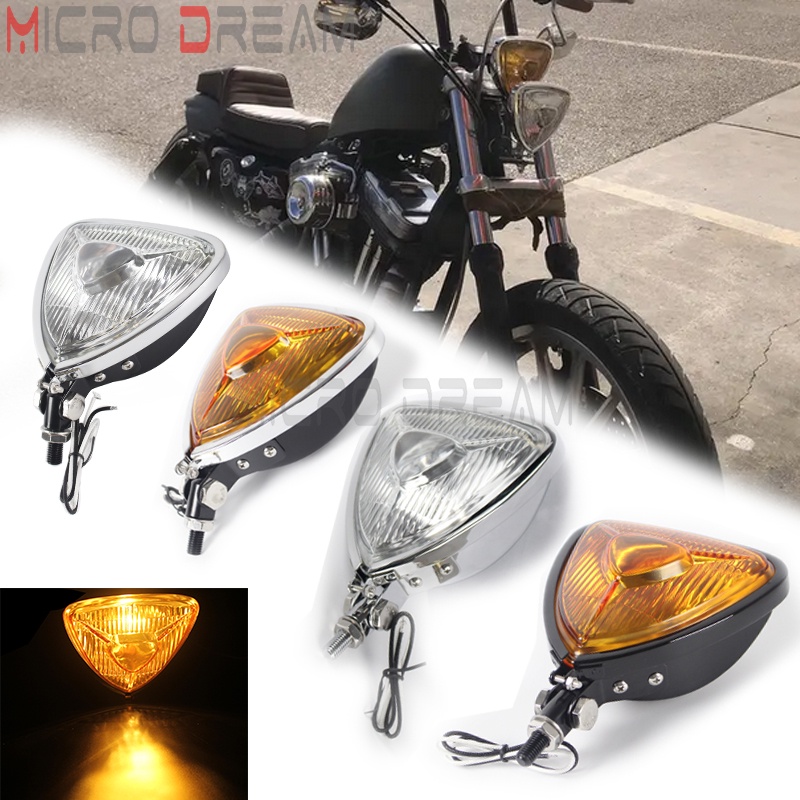 Universal Thin Section Triangle Motorcycle Headlight Light for BMW ...