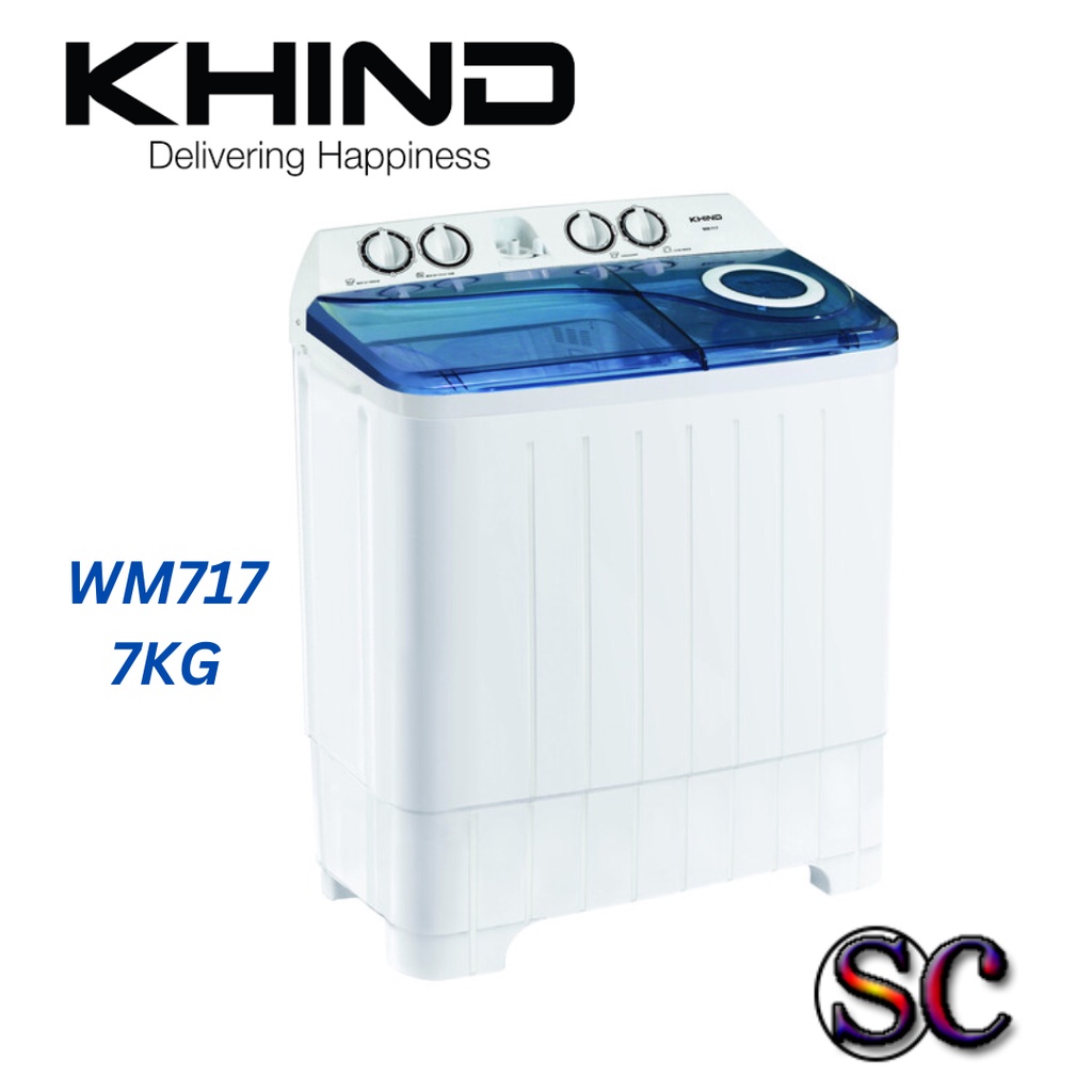 KHIND SEMI AUTO WASHING MACHINE WM717 (7 KG) | Shopee Malaysia