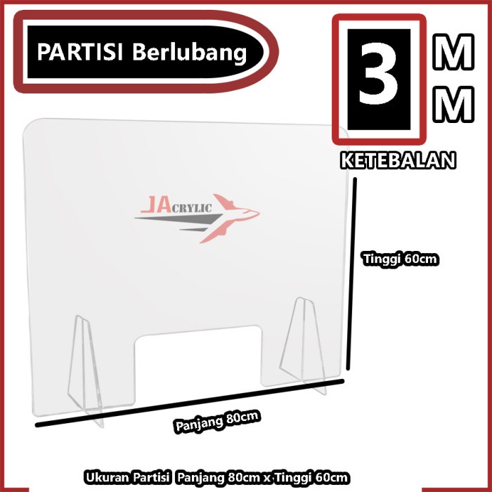 Acrylic Partition 80x60 3MM. Acrylic Table Divider Partition | Shopee ...