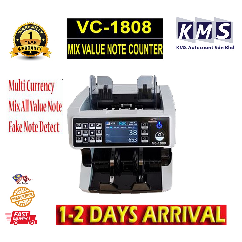 Geomaster VC 1808 Mix Value Counter Mix Money Counter Note Counter