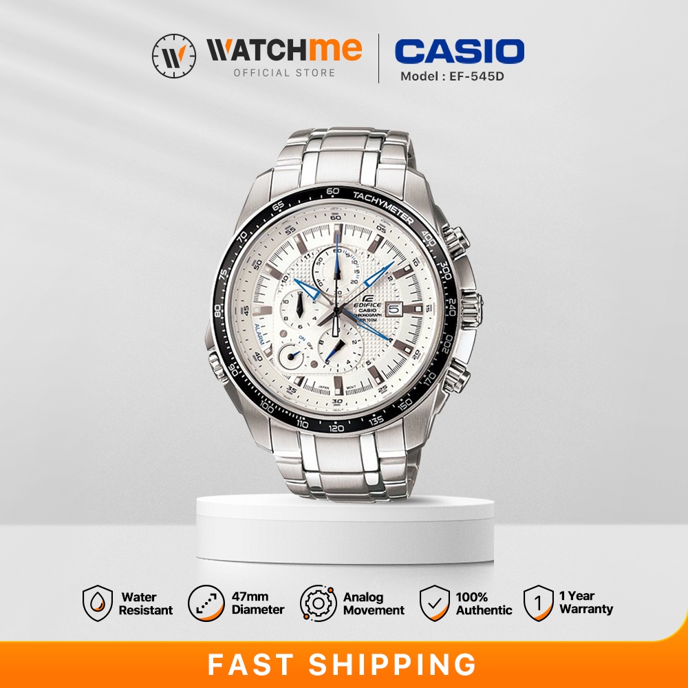 CASIO EDIFICE EF-545D Fashion Analog Men Watch Water Resistance ...
