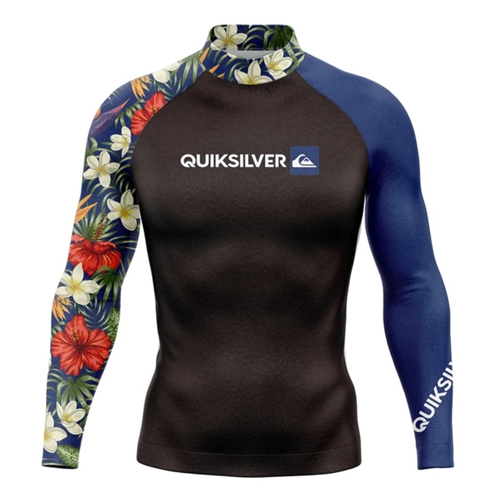 Quiksilver New Rash Guard T-shirt Men's Long Sleeve Sun Protection Upf ...