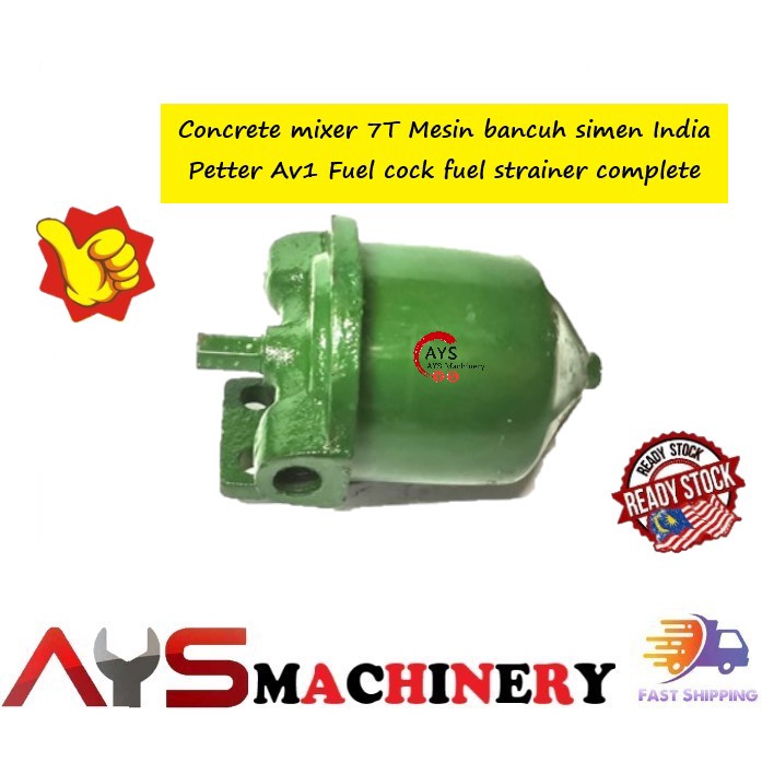 Concrete mixer 7T Mesin bancuh simen India Petter Av1 Fuel cock fuel ...