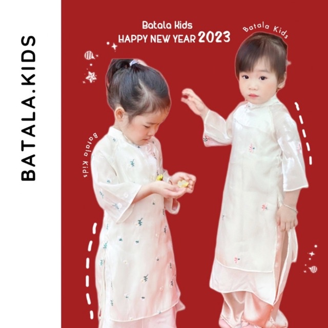 CNY Ao dai for Batala Kids, innovative high-quality silk ao dai with ...