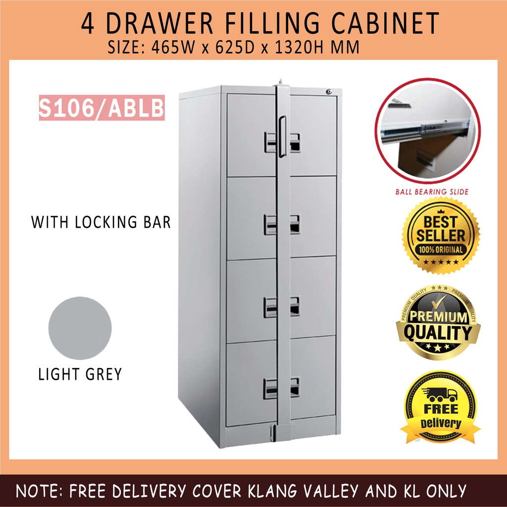 2/3/4/5 Drawer Filling Steel Cabinet with lock | Cabinet Office ...