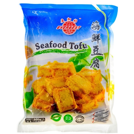 Everbest VEGETARIAN FROZEN SEAFOOD TOFU (500G) 更加好素海鮮豆腐 | Shopee Malaysia