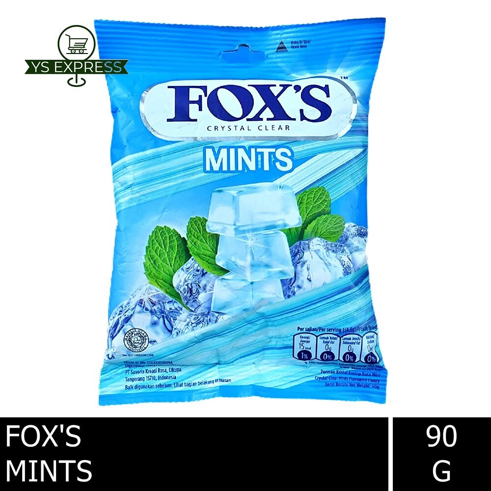 FOX'S Crystal Clear Mints Candy 90g | Shopee Malaysia