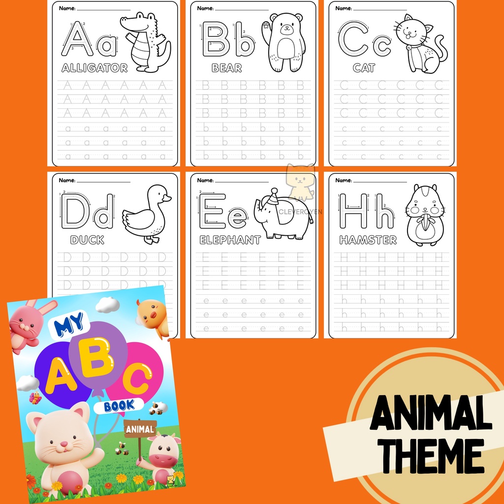 [PDF] - Kids Worksheet Printable Alphabet ABC Capital and Small Letters ...